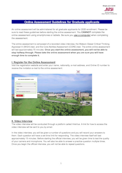 Downloads | APU Ritsumeikan Asia Pacific University