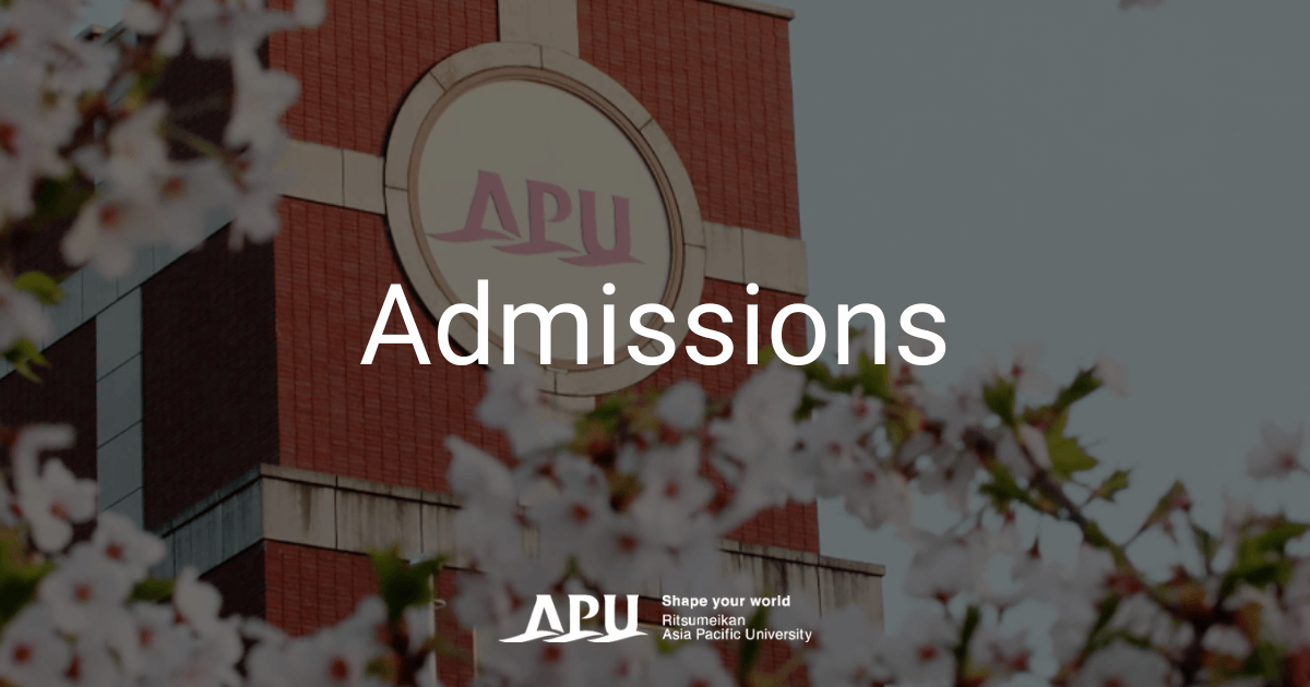 Admissions | Ritsumeikan Asia Pacific University